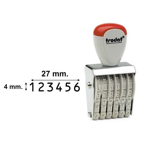 Numerador Trodat Manual 6 Bandas De 4 Mm Tu Sello Personalizado