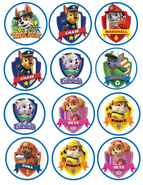 Printable Paw Patrol Cake Topper