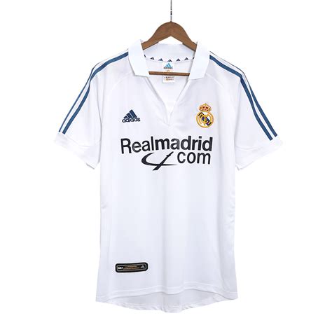 Real Madrid Home Jersey Retro 2001 02 Goaljerseys