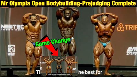 Mr Olympia Men S Open Bodybuilding Prejudging Complete Now Samson