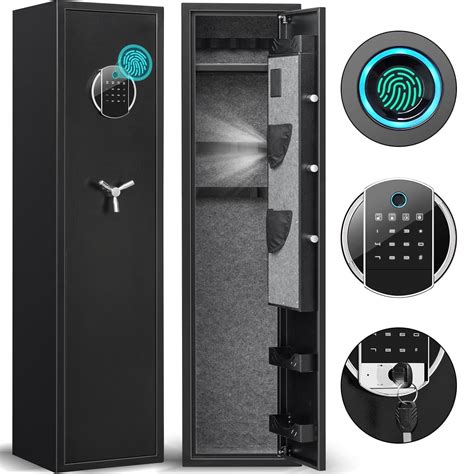 Silkight Fireproof Gun Safe 3 5 Gun Biometric Fingerprint Rifle Safe