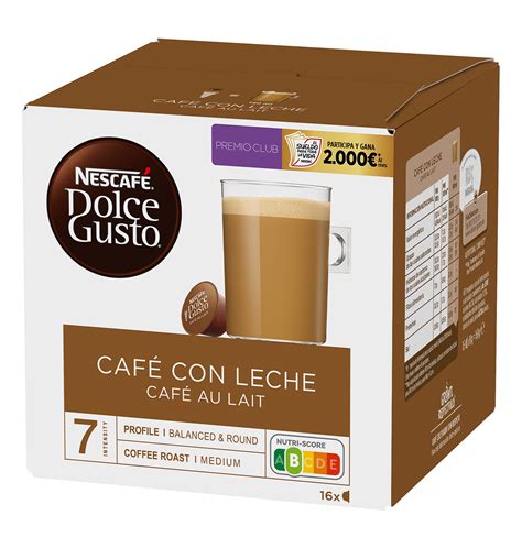 Comprar CÁPSULAS CAFÉ NESCAFÉ DOLCE GUSTO CAFÉ CON LECHE 16 UNIDADES