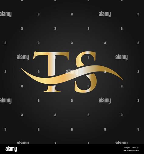 Letter TS Logo Design Template TS T S Letter Logo Modern Flat