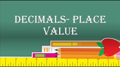 decimal place value youtube