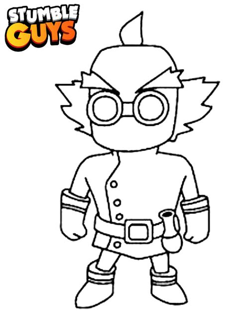 Coloriage Stumble Guys Dessins Imprimer