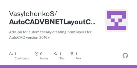 Github Vasylchenkos Autocadvbnetlayoutcreator Add On For