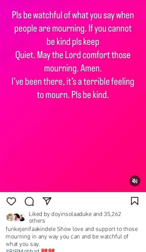 Its A Terrible Feeling To Mourn If You Cannot Be Kind Please Keep