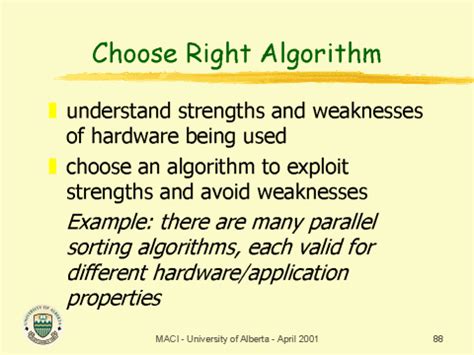 Choose Right Algorithm