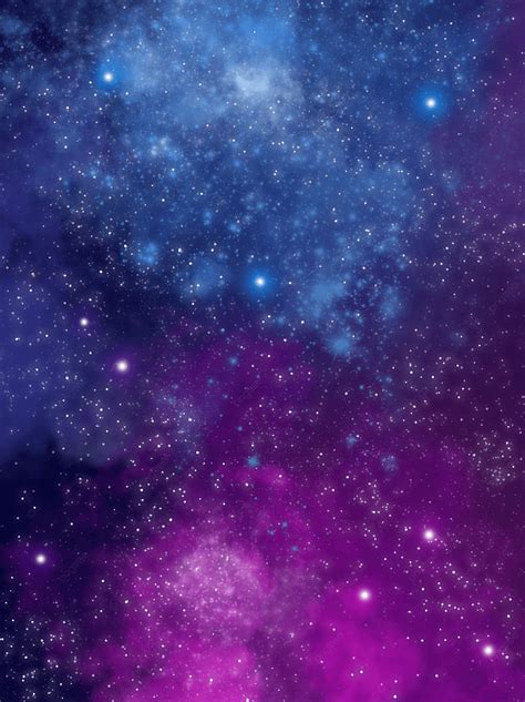 Fundo Da Galáxia Do Universo Da Noite Estrelada Real Azul Roxo Papel de