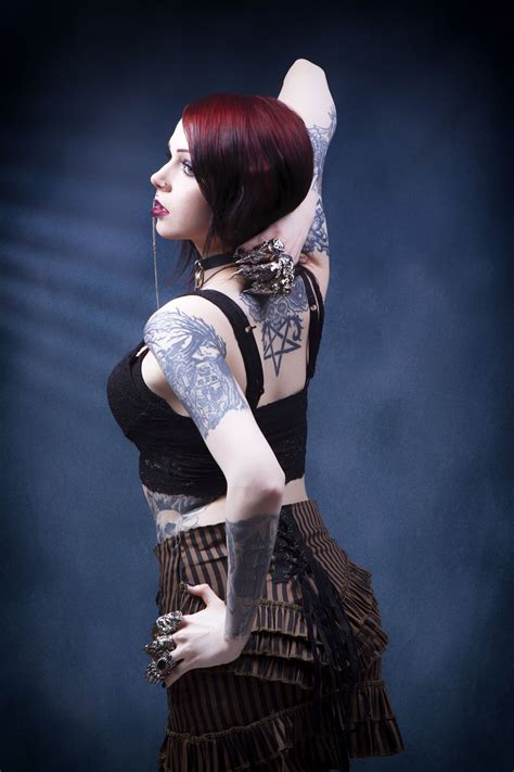 PatriciaAbsinthe Gothic Tattoos Piercings Phoenix Design