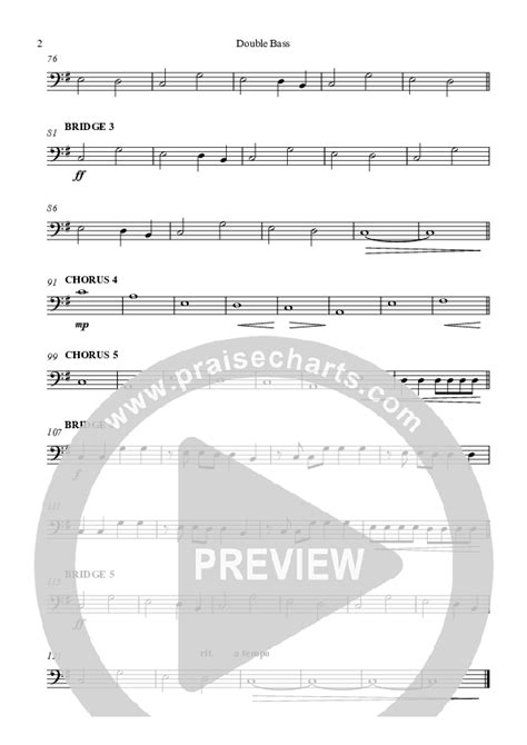 One Moment String Bass Sheet Music Pdf Highlands Worship Praisecharts