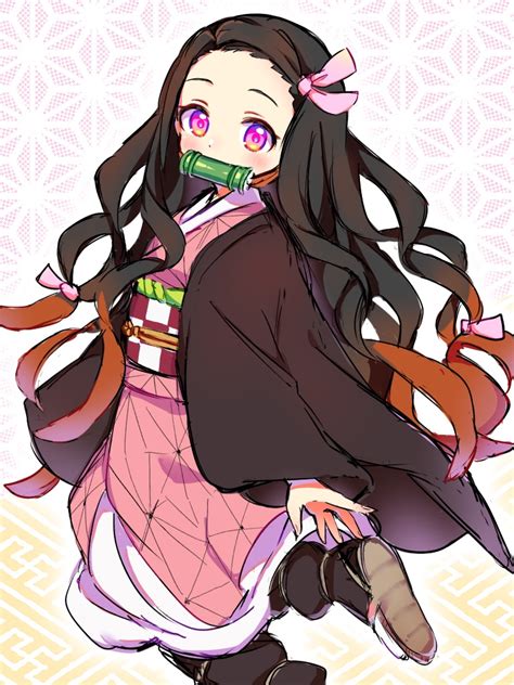 Nezuko Kamado by Pixiv Id 10234455 Anime Ảnh tường cho điện thoại