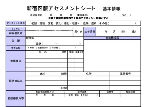 アセスメントシートの様式と書き方悩めるケアマネジャー必見介護のお仕事研究所