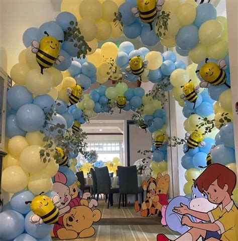 Winnie The Pooh Themed Baby Shower Decorations And Favors Baby Shower