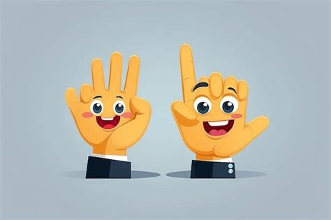 Waving Hand Gesture Emoji Icon Illustration Sign Hello And Goodbye
