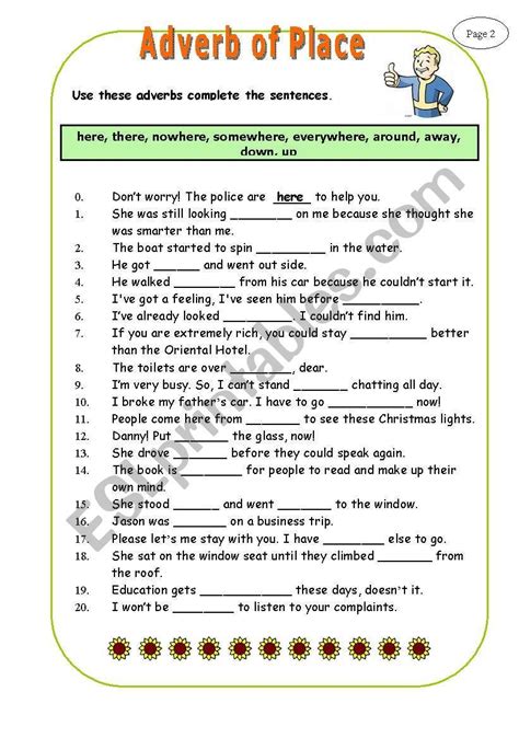 Adverb Practice Worksheet