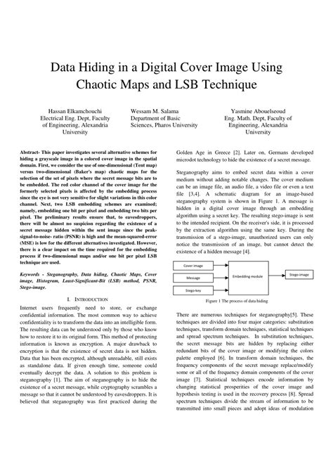 pdf data hiding in a digital cover image using chaotic maps and lsb technique