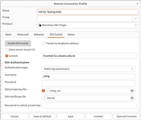 How To Use Vnc With Ssh Tunnel To Access A Linux Machine