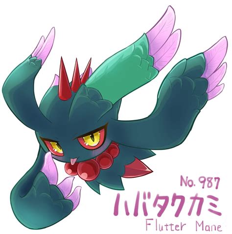 Flutter Mane Pokemon Drawn By Tkc User Snjd8547 Danbooru