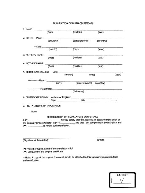 Free Birth Certificate Template