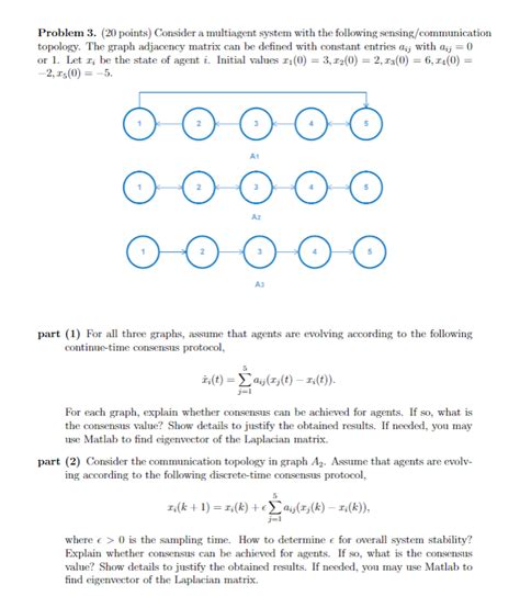 problem 3 20 points consider a multiagent system