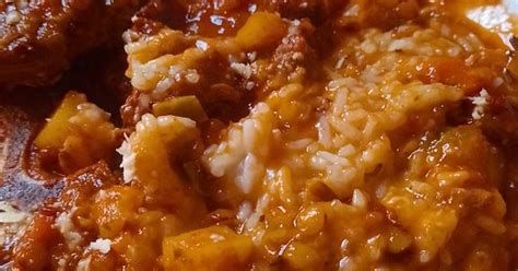 Guiso De Carne Lentejas Y Arroz Receta De Mariel Cookpad