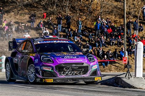 Photo Ford Puma Rally1 Sébastien Loeb Rallye Monte Carlo 2022