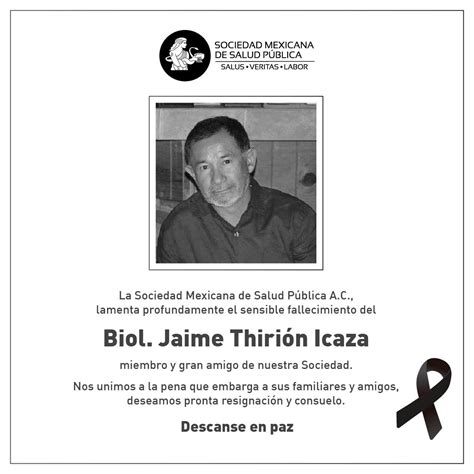 Sociedad Mexicana De Salud P Blica On Twitter Descanse En Paz