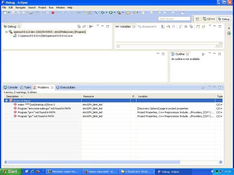 [stm32f107][eclipse][openocd] pierwsze kroki konfiguracja i debugowanie