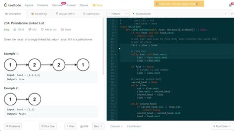 leetcode 每日一題 daily challenge 234 palindrome linked list youtube