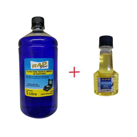 Kit Fluido Para Teste De Bicos Injetores Lt Detergente Para Limpeza