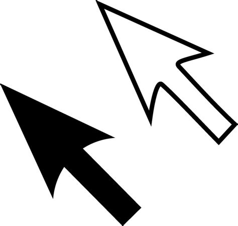 Computer Mouse Click Pointer Cursor Arrow Data Vector Icon For Apps