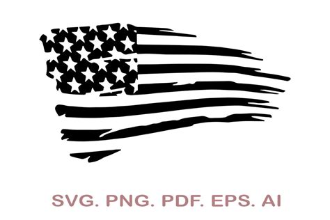 American Flag Svg Distressed Flag Svg 4th Of July Svg Etsy