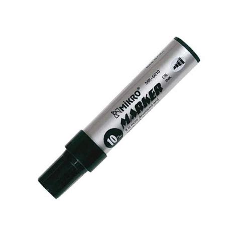 Mikro 6010 Permanent Koli Kalemi Kesik Uç 10 mm Siyah