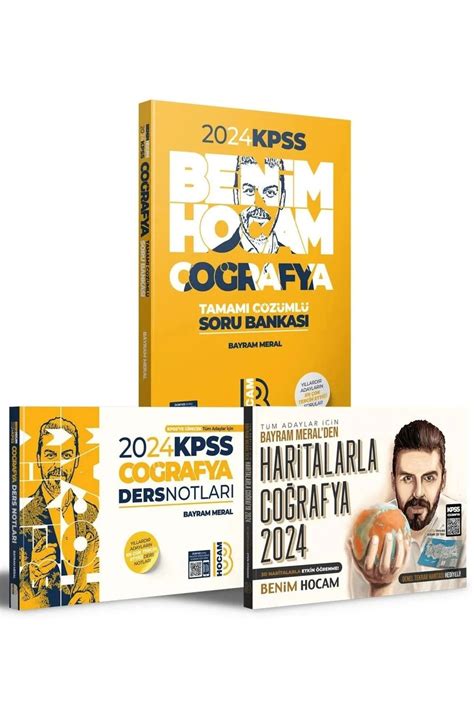 Benim Hocam Yayınları 2024 Bayram Meral KPSS Coğrafya Ders Notları