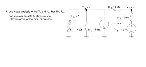 solved 5 use nodal analysis to find va and vb then find