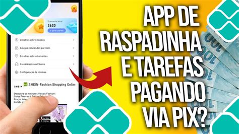 Novo Aplicativo De Raspadinha E Tarefas Pagando Via Pix Saiba Mais