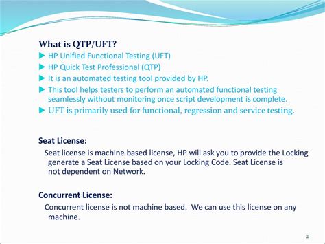 unified functional testing uft ppt download