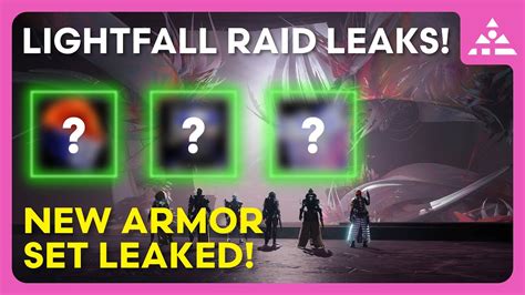 NEW LIGHTFALL RAID LEAKS NEW ARMOR SET DESTINY 2 YouTube