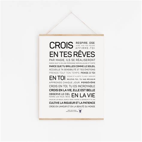 Affiche Crois en tes rêves Les mots à l affiche