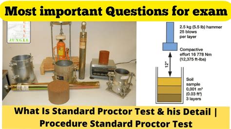 Standard Proctor Test Procedure Soil Mechanics Chapter 4 YouTube
