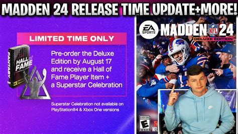 MADDEN 24 RELEASE TIME UPDATE NEW PRE ORDER BONUS AND CONTENT SCHEDULE