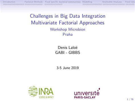 pdf challenges in big data integration multivariate approaches
