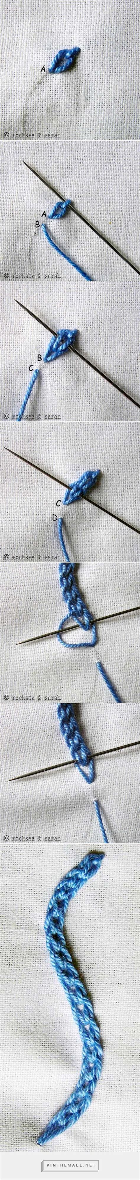 Braided Chain Stitch Sarah S Hand Embroidery Tutorials Created Via