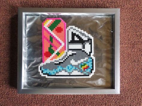 Long Black Fingers Back To The Future Perler Beads Framed