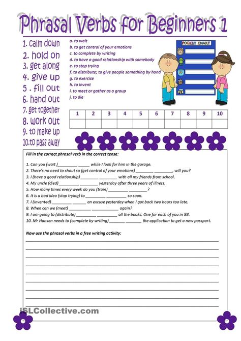 Phrasal Verbs Exercises Intermediate Level Pdf Online Degrees