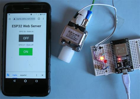 Nodemcu Esp32 Servidor Web Control Electro Valvula Solenoide Red