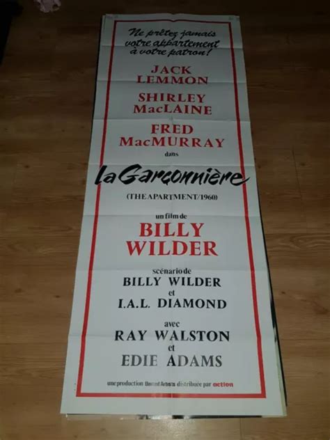 AFFICHE DE CINÉMA d époque du film LA GARCONNIERE 60 x 160cm EUR 16