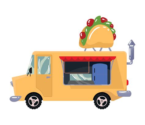 Mexican Tacos Food Truck Vector Art At Vecteezy