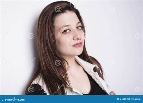 Urban Girl In Studio Posing With Attitude Stock Photo Image Of Female